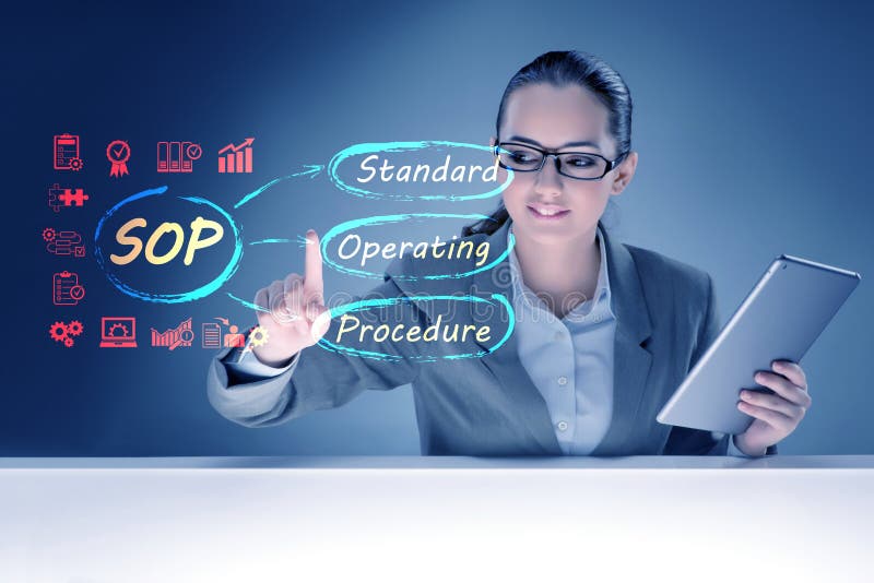 Concept of Standard Operating Procedure Stock Photo - Image of ...