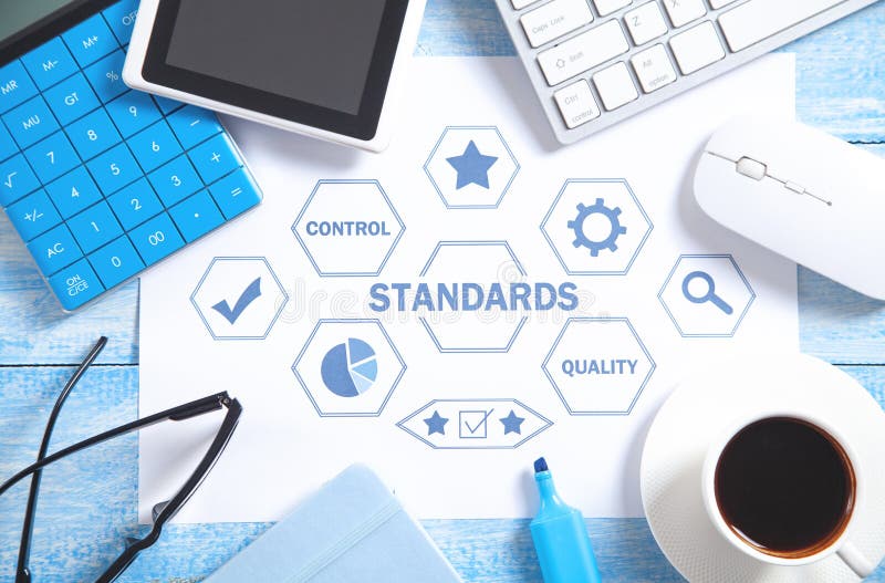 Concept of Standards. Quality Control Stock Image - Image of ...