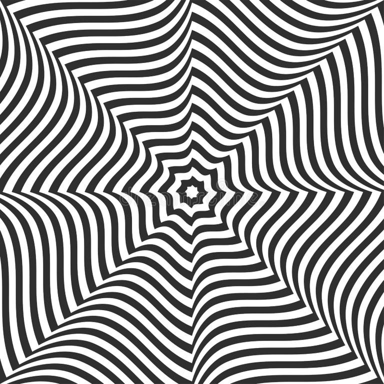 Optical Illusion Octa Wall Paper Pattern Stock Vector - Illustration of ...