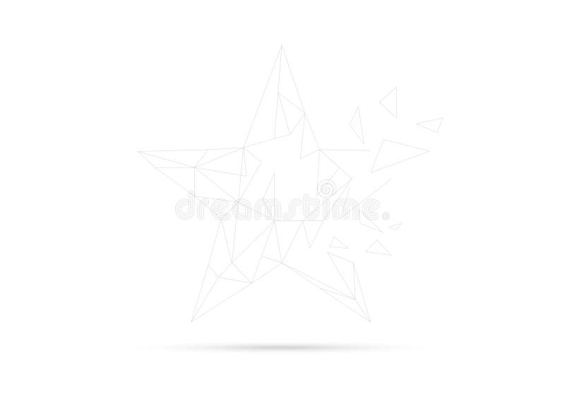 Concept of Star Science Technology Graphic Polygon Line Element Vector ...
