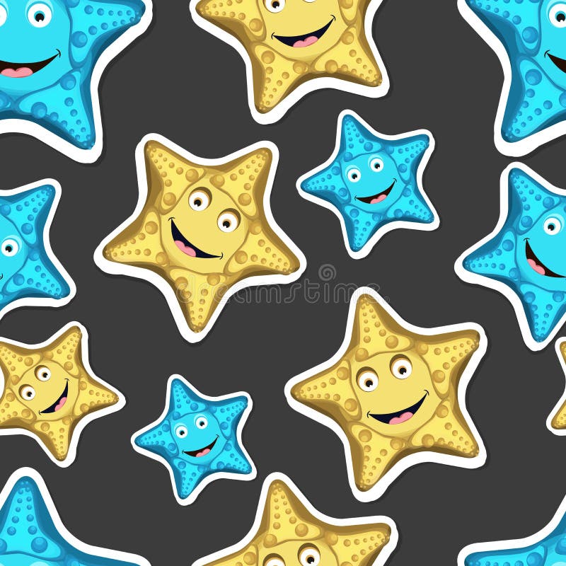 Concept of starfish. stock illustration. Illustration of cute - 51355673