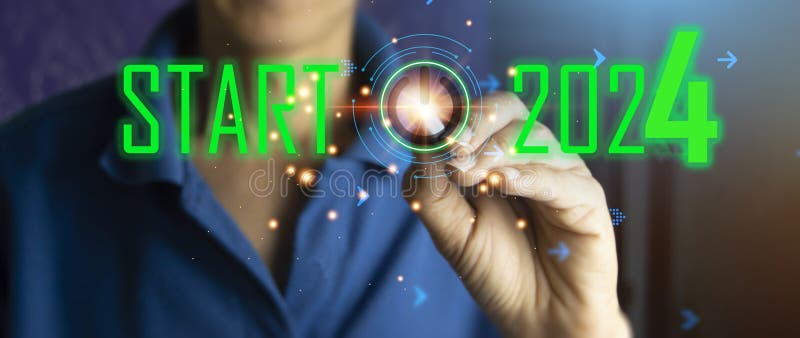 Concept of Starting Work in 2024, Starting the Project Stock Photo ...