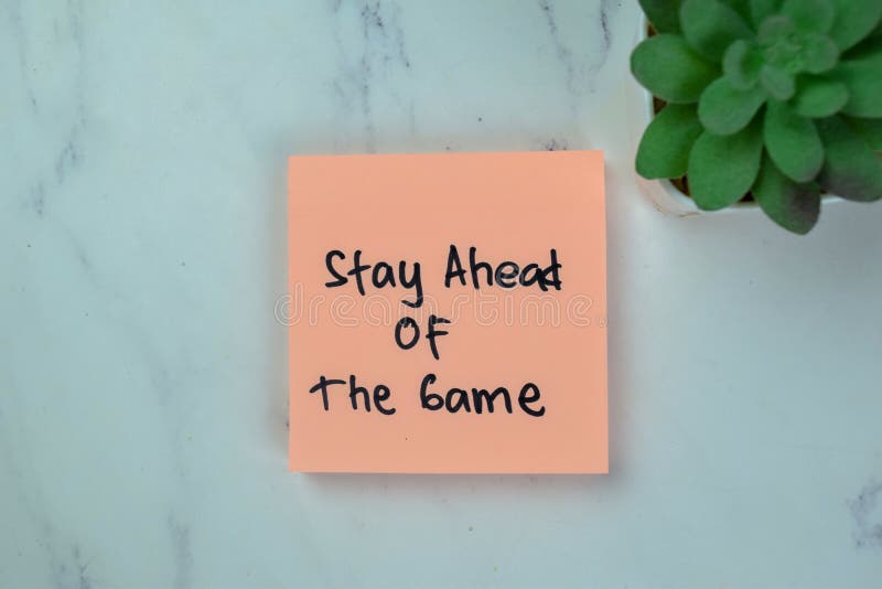 Concept of Stay Positive Write on Sticky Notes Isolated on Wooden Table ...
