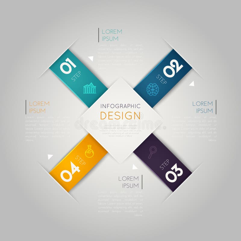 Concept step by step stock vector. Illustration of icons - 57269192