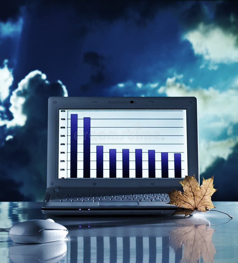 Concept Still Life with Laptop Computer Stock Image - Image of computer ...