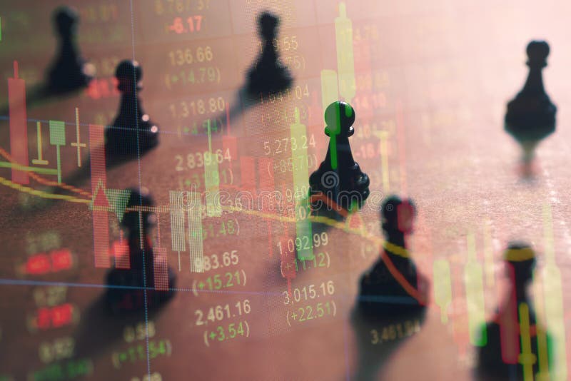 Concept of Stock Market Strategy. Stock Image - Image of display, index ...