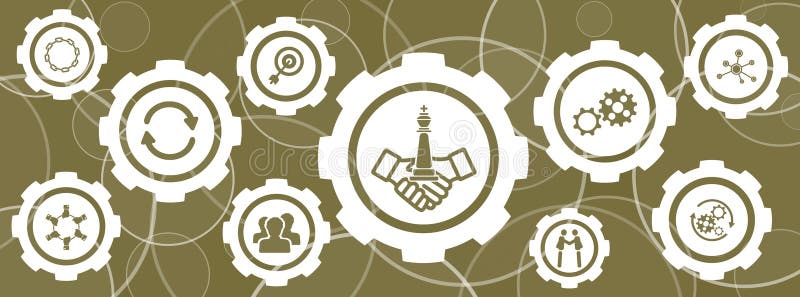 Concept of Strategic Alliance Stock Illustration - Illustration of icon ...