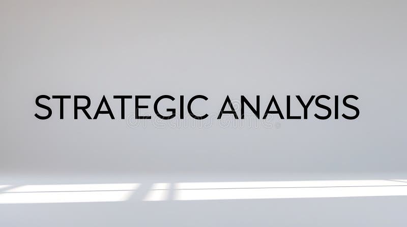 Concept in Strategic Analysis through Typography on a Simple Backdrop ...