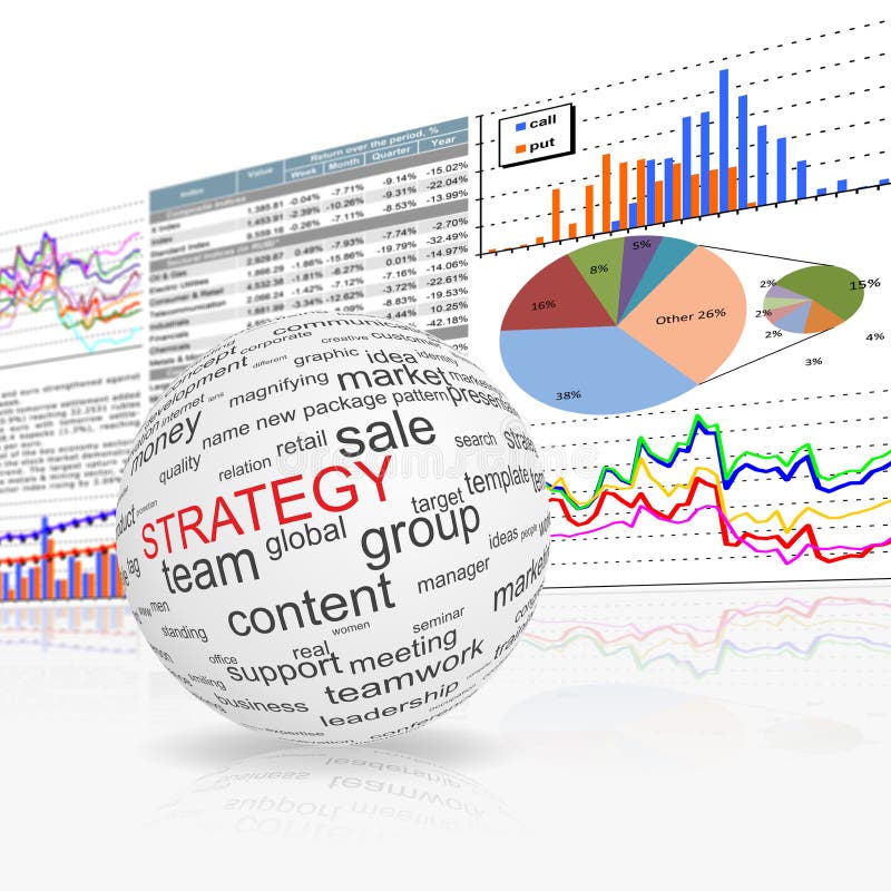 Concept of Strategy in Business Stock Illustration - Illustration of ...