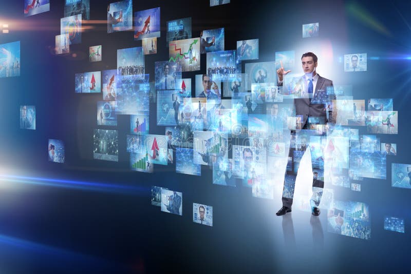 Video Streaming Collage Stock Illustrations – 264 Video Streaming ...