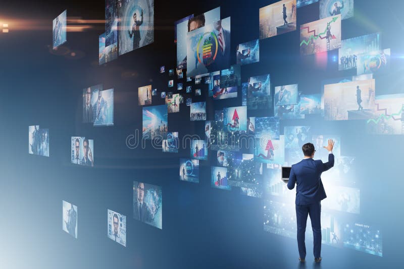 Video Streaming Collage Stock Illustrations – 264 Video Streaming ...