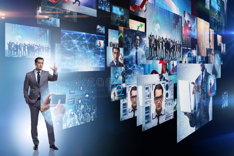 Video Streaming Collage Stock Illustrations – 245 Video Streaming ...