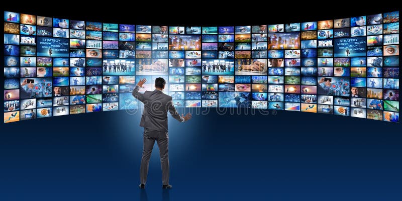 Video Streaming Collage Stock Illustrations – 264 Video Streaming ...