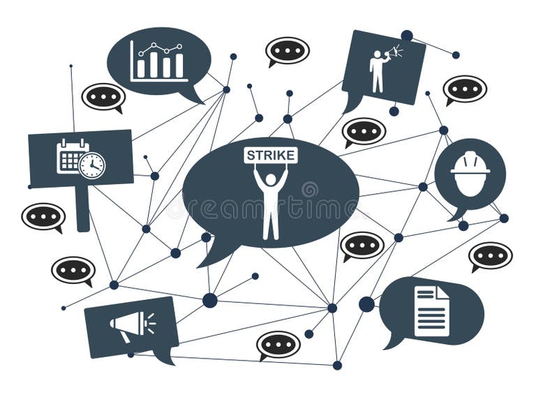 Concept of strike stock illustration. Illustration of revolution ...