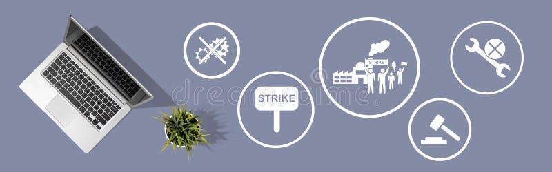 Concept of strike stock photo. Image of protesting, action - 372531384
