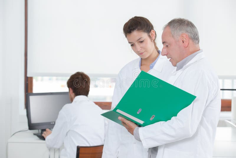 Concept Students on Laboratory Observation Stock Image - Image of ...