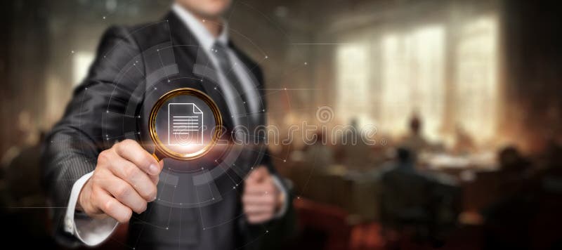 The Concept of Studying Electronic Documents Stock Photo - Image of ...