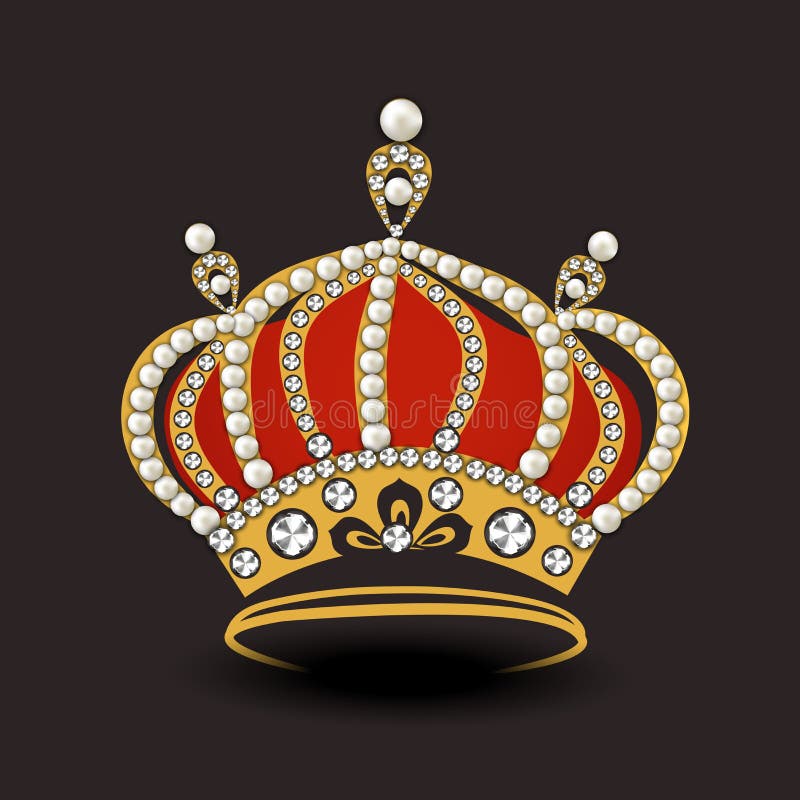 Concept of Stylish Decorative Crown. Stock Illustration - Illustration ...