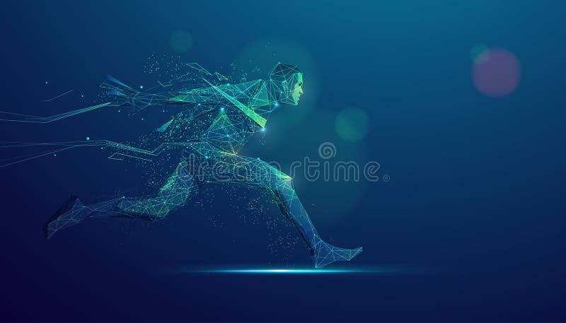 WinRunning stock vector. Illustration of action, leadership - 267550762