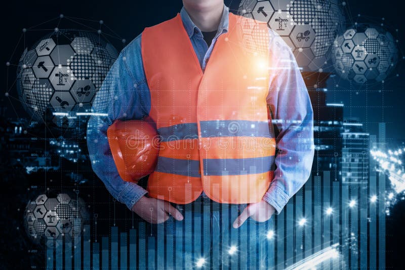 The Concept of Successful Construction Stock Image - Image of equipment ...