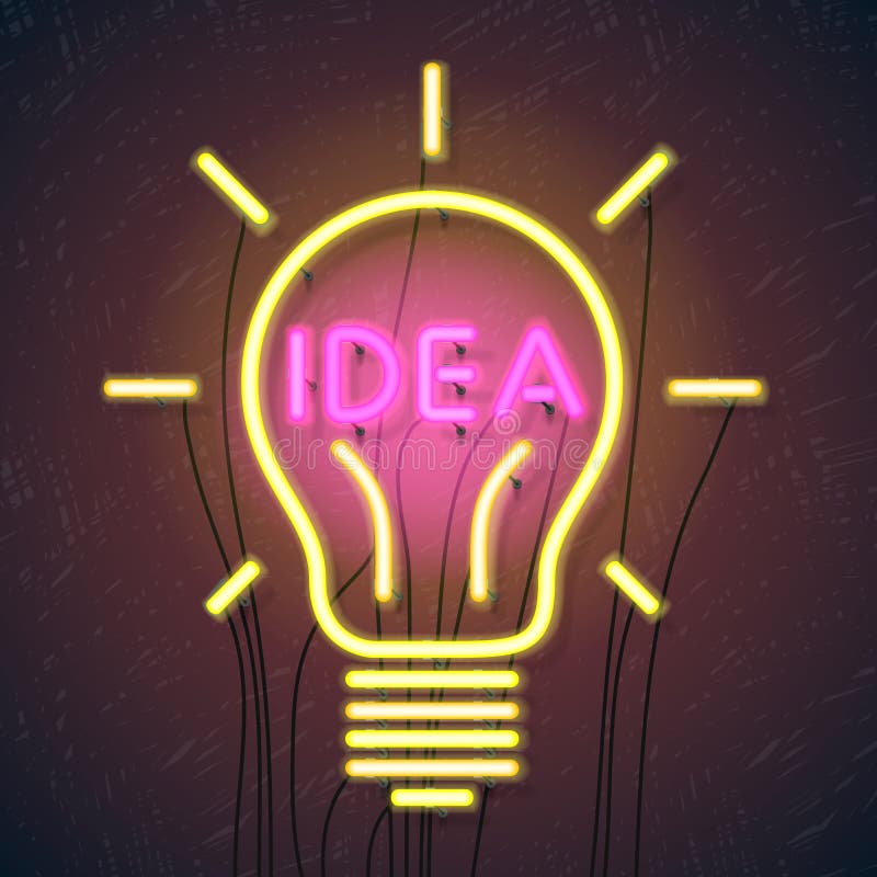Concept of Successful Idea Inspired by Bulb Shape Stock Vector ...