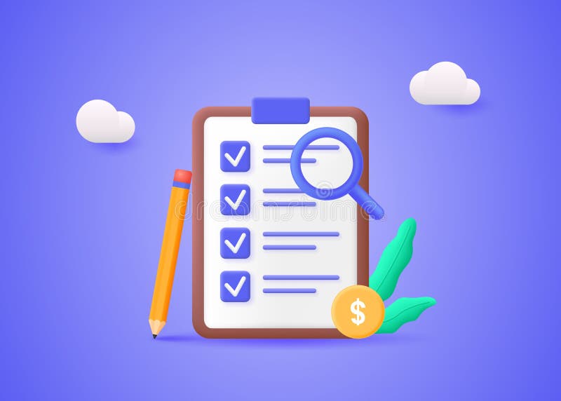 The Concept of Successfully Completing Business Tasks. Checklist Tablet ...