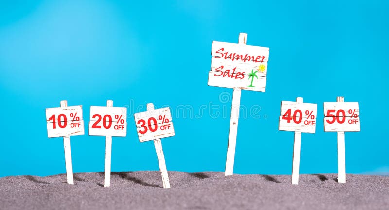 Concept of summer sales stock image. Image of business - 201867723