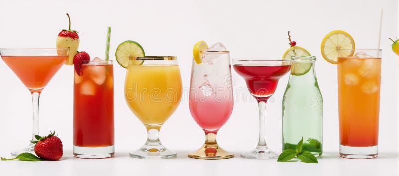 Summerthemed Cocktail Patterns Stock Illustrations – 4 Summerthemed ...