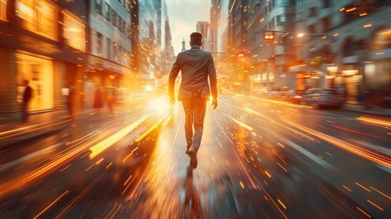 Concept of Super Fast Business Stock Illustration - Illustration of ...