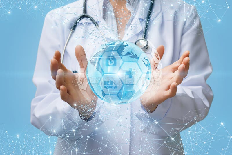 Support Global Business Networks. Stock Image - Image of corporation ...