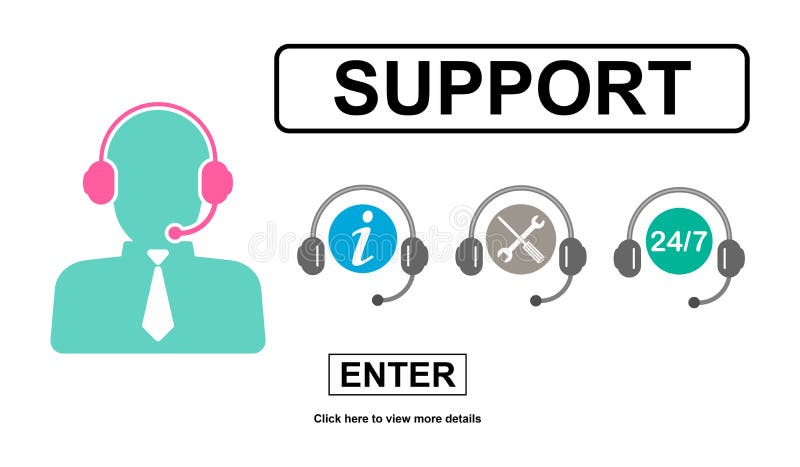 Concept of support stock illustration. Illustration of service - 144574348