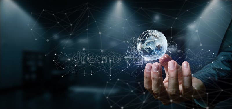 Support Global Business Networks. Stock Image - Image of corporation ...