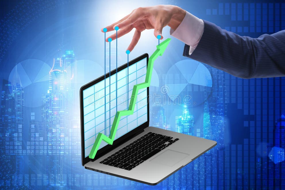 Concept of Supporting Economic Growth in Economy Stock Image - Image of ...