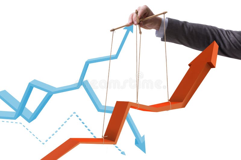 Concept of Supporting Economic Growth in Economy Stock Illustration ...