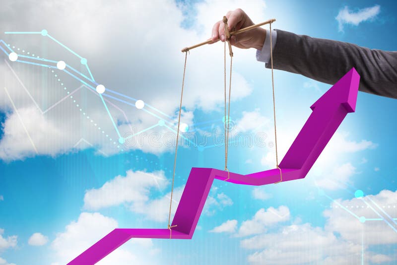 Concept of Supporting Economic Growth in Economy Stock Illustration ...