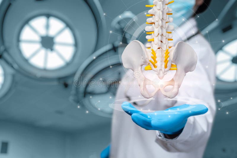 The Concept of Surgical Treatment of the Spine Stock Image - Image of ...