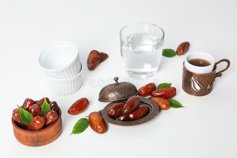 Concept of Sweet and Tasty Food, Dates Stock Photo - Image of water ...