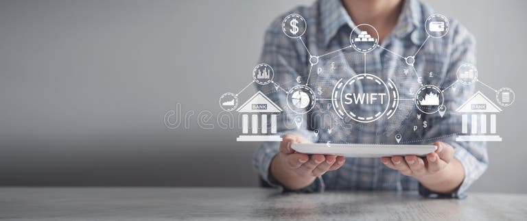 Concept of SWIFT. Financial Technology. Banking Stock Photo - Image of ...