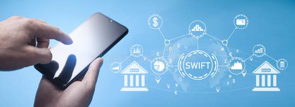 Concept of SWIFT. Financial Technology. Banking Stock Photo - Image of ...