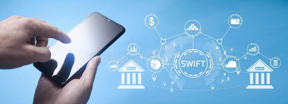 Concept of SWIFT. Financial Technology. Banking Stock Photo - Image of ...