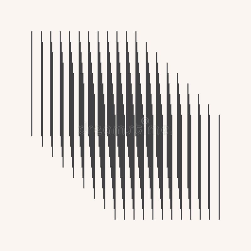 Concept Symbol with Vertical Lines in Transition. Abstract Art Lines ...