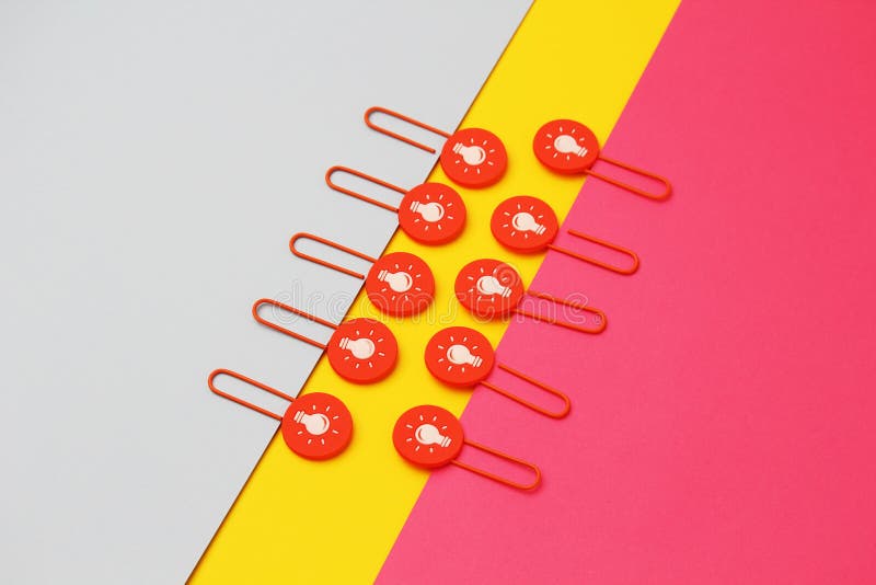 Paper Clips Concept Symbolizing Conflict of Interest and Different ...