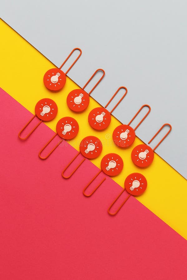 Paper Clips Concept Symbolizing Conflict of Interest and Different ...