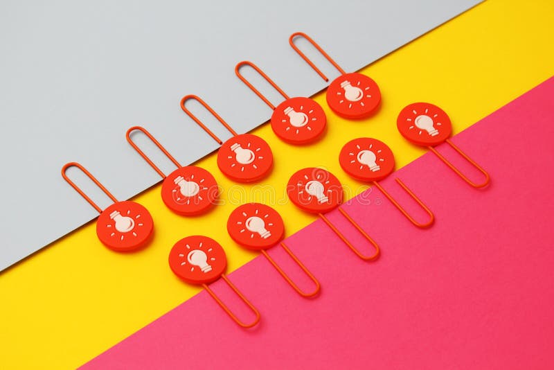 Paper Clips Concept Symbolizing Conflict of Interest and Different ...