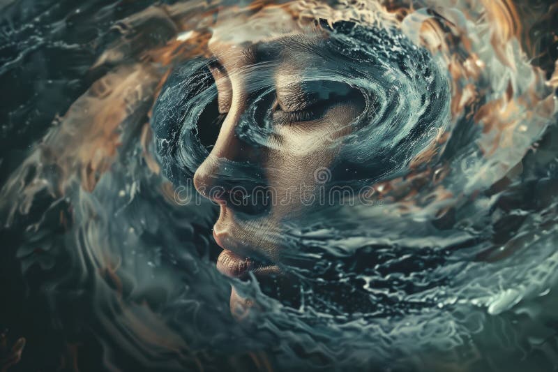 The Concept,symbolizing Introversion and Quiet Thought. Stock Photo ...