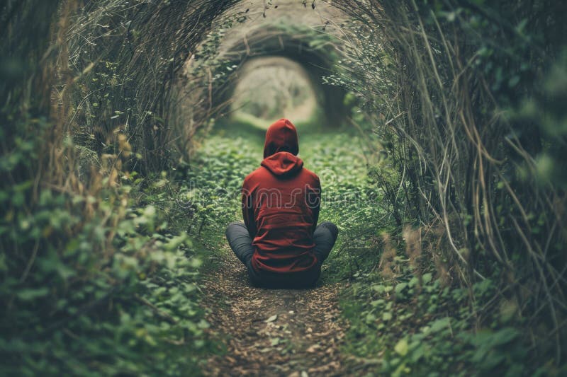 The Concept,symbolizing Introversion and Quiet Thought. Stock Image ...