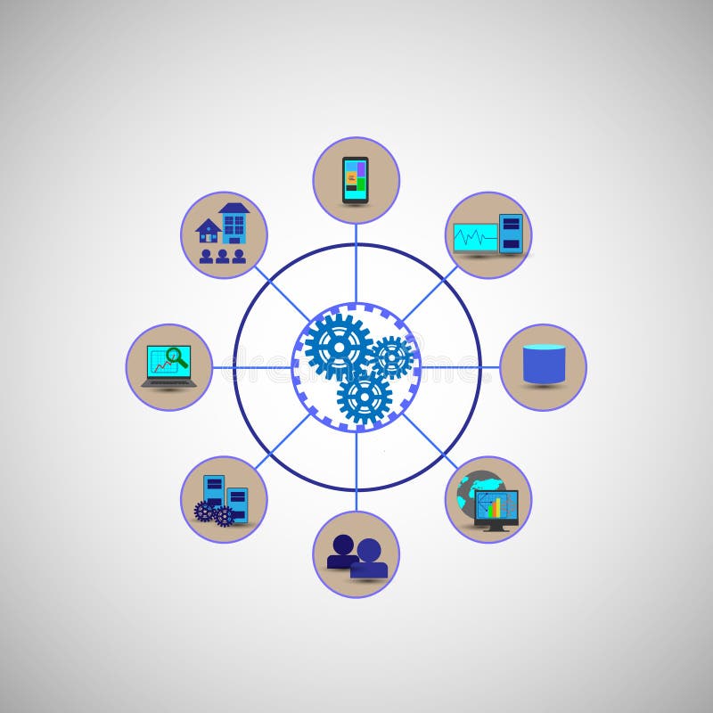 Enterprise Application Development Services Stock Illustration ... Enterprise Application Development Services Stock Illustration ...