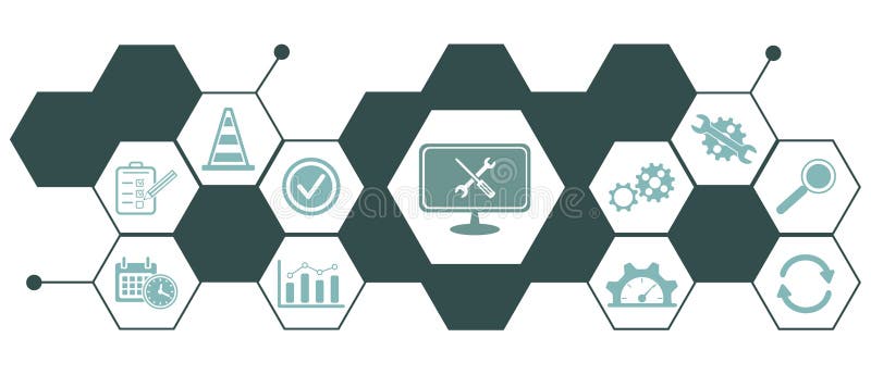 Concept of System Maintenance Stock Illustration - Illustration of ...