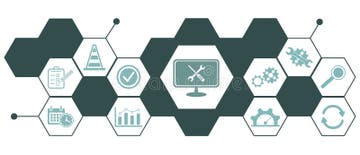 Concept of System Maintenance Stock Illustration - Illustration of ...