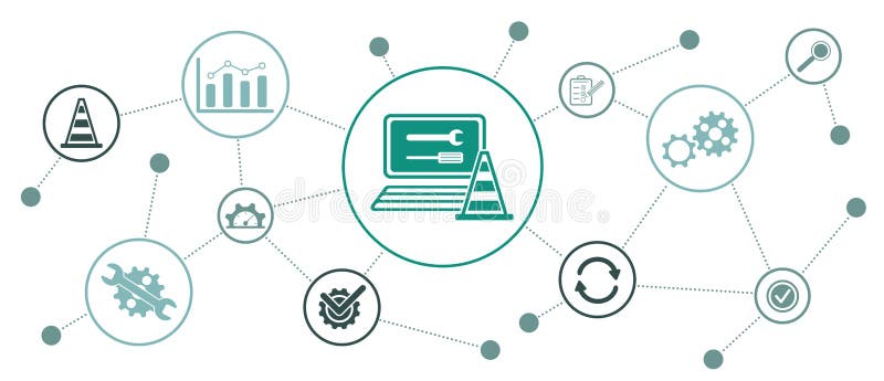 Concept of System Maintenance Stock Illustration - Illustration of ...